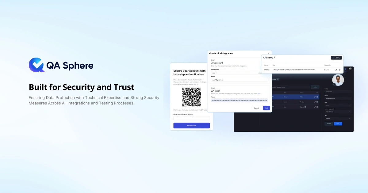 Built for Security and Compliance | QA Sphere